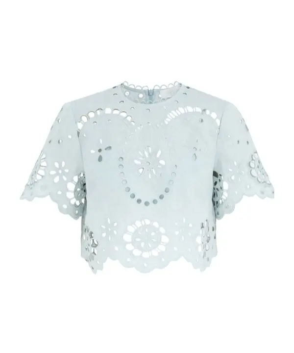 Zimmermann Awaken Embroidered Bodice - Mint