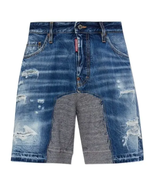 Dsquared2 Medium Ripped Wash Hybrid Shorts