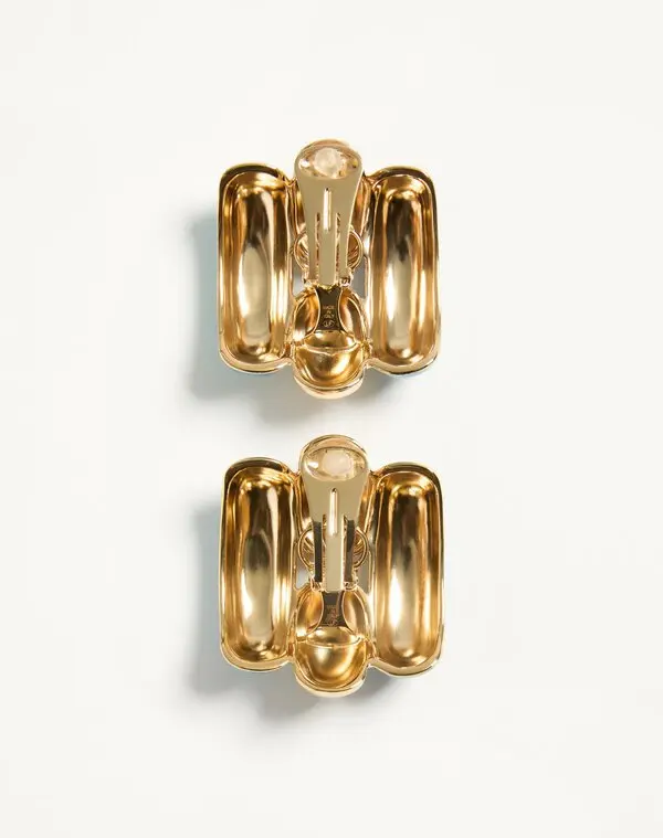Valentino Garavani Metal And Enamel Earrings