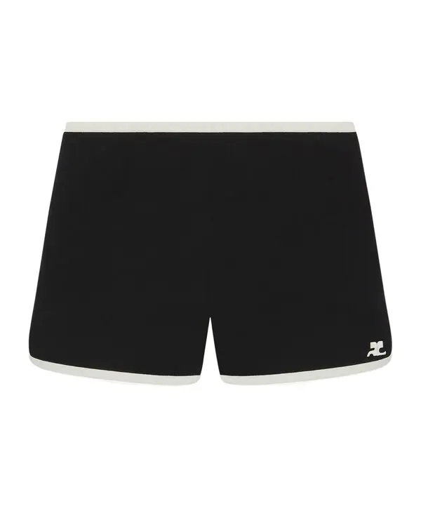 COURREGES Contrast-trim Shorts - Black
