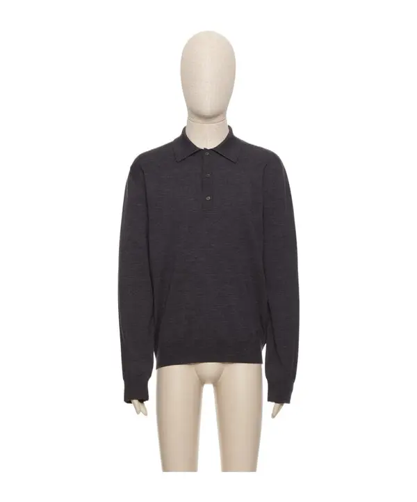Valentino Garavani Vlogo Embroidered Long-sleeved Polo Shirt