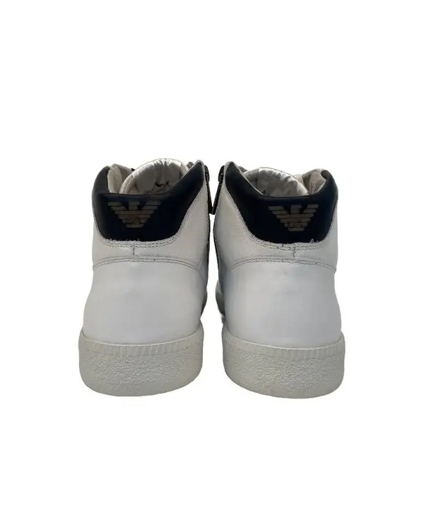 Emporio Armani High Top Logo Detail Sneakers