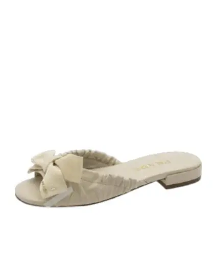 Prada Bow Detail Slip-on Sandals