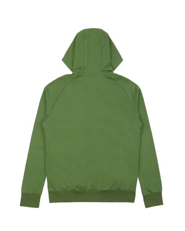 EA7 Hooded Zip-up Jacket With Logo Detail - Green