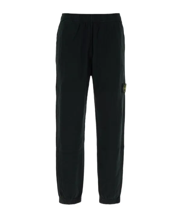 Stone Island Elastic Waist Sports Pants - Black
