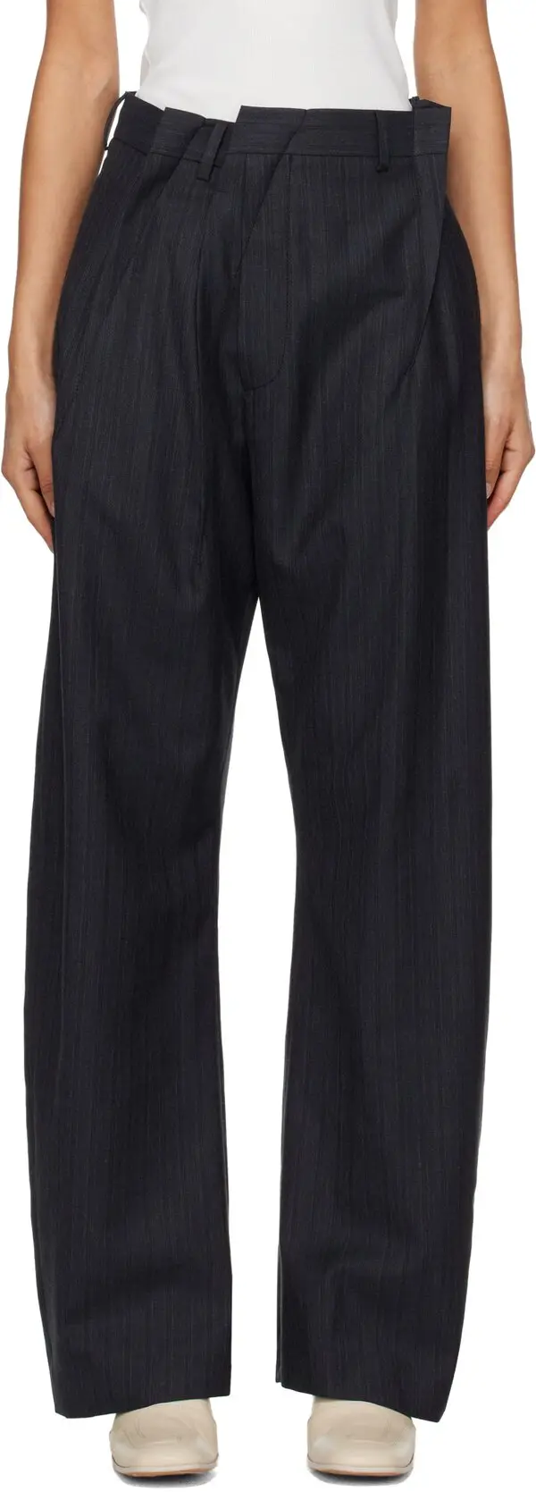 MAISON MARGIELA Wide Leg Tailored Trousers