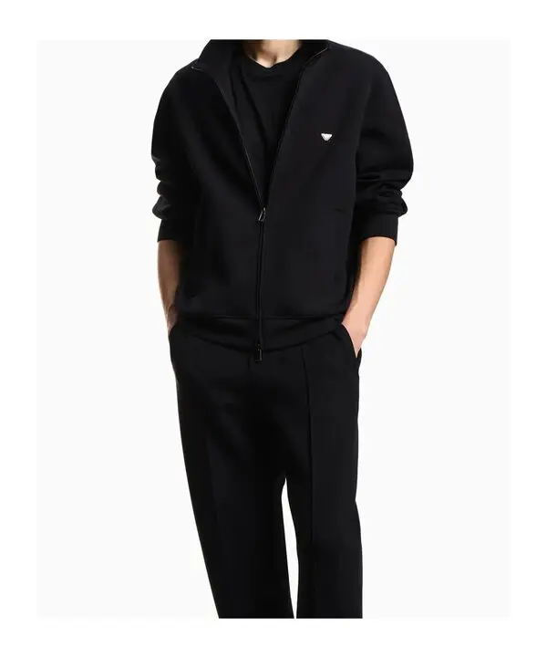 Emporio Armani Logo Full Zip Sweatshirt