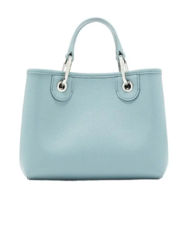 Emporio Armani Logo Detail Tote Bag - Blue-gray