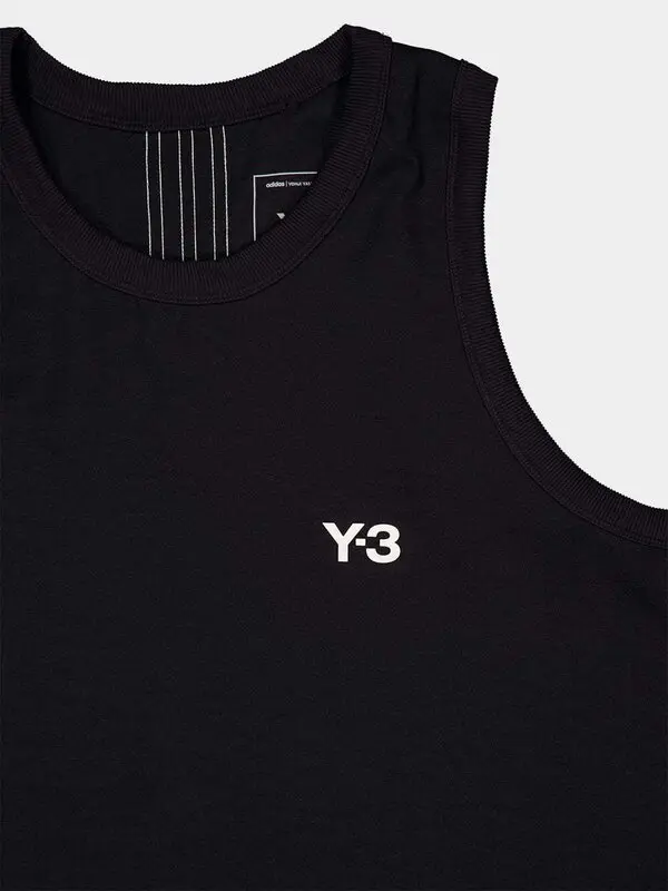 Y3 Logo Print Crewneck Tank Top