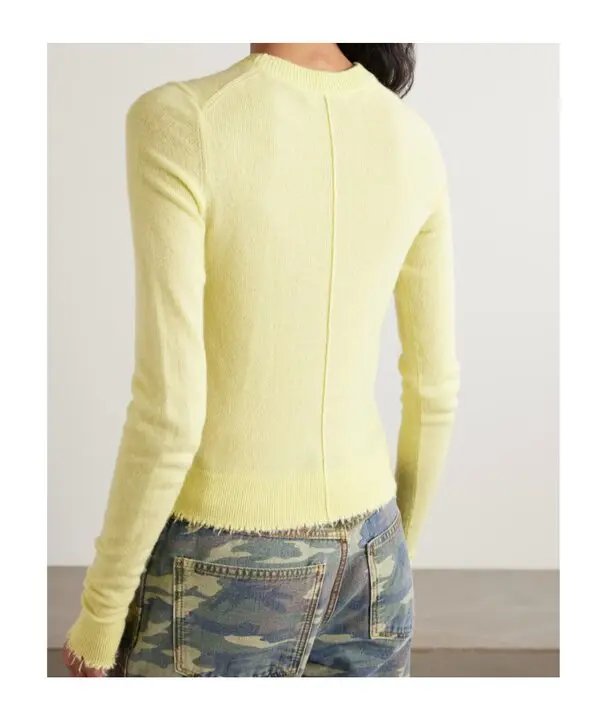 RE/DONE Crew Neck Sweater With Ribbed Details
