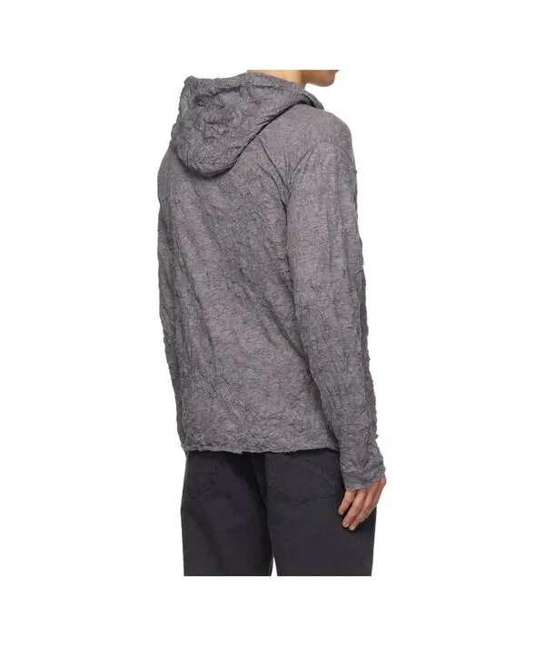POST ARCHIVE FACTION (PAF) Textured Zip-up Hoodie