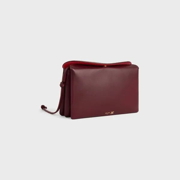 Celine Trio Flap Bag In Smooth Lambskin