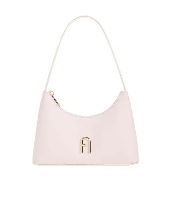 Furla Diamante Logo Plaque Mini Shoulder Bag - Pink