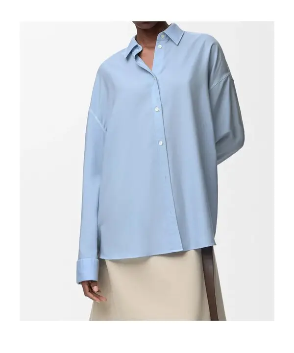 Loewe Oversized Wool Shirt With Embroidered Lettering