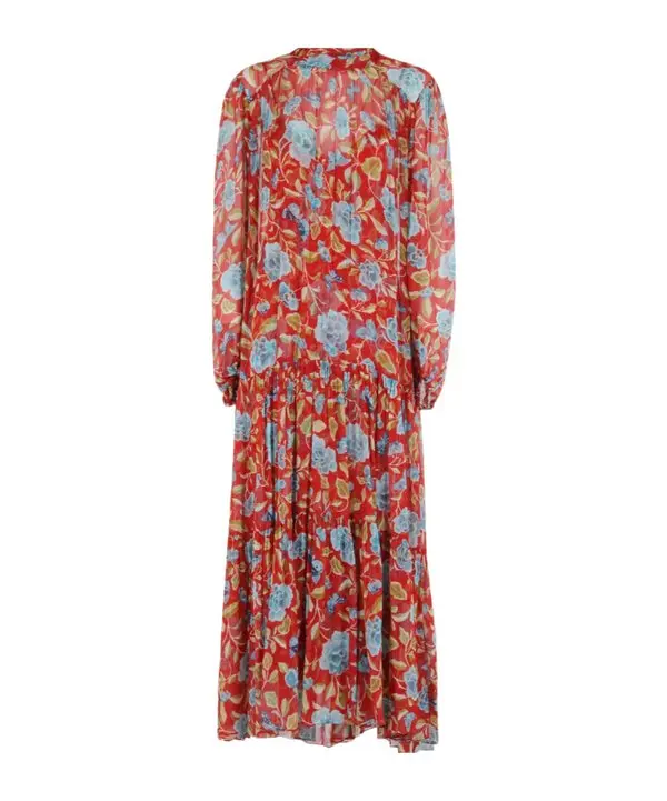 Rixo Adalind Floral Tiered Dress - No