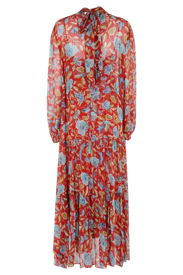 Rixo Adalind Floral Print Maxi Dress