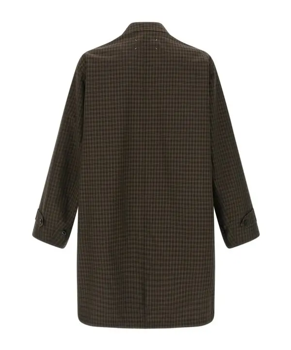MAISON MARGIELA Checked Single-breasted Coat
