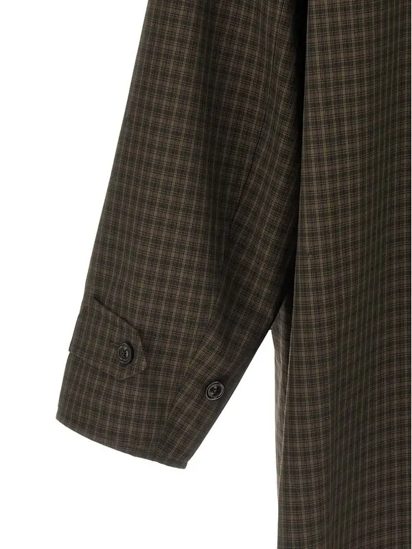 MAISON MARGIELA Checked Single-breasted Coat
