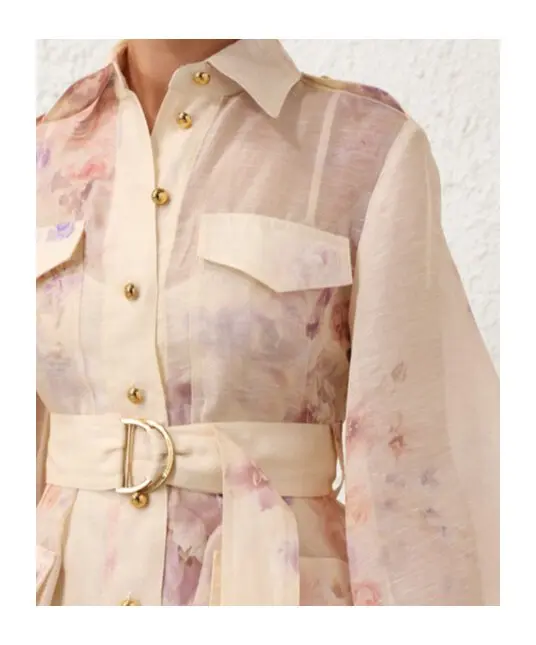 Zimmermann Hypnotic Utility Mini Dress