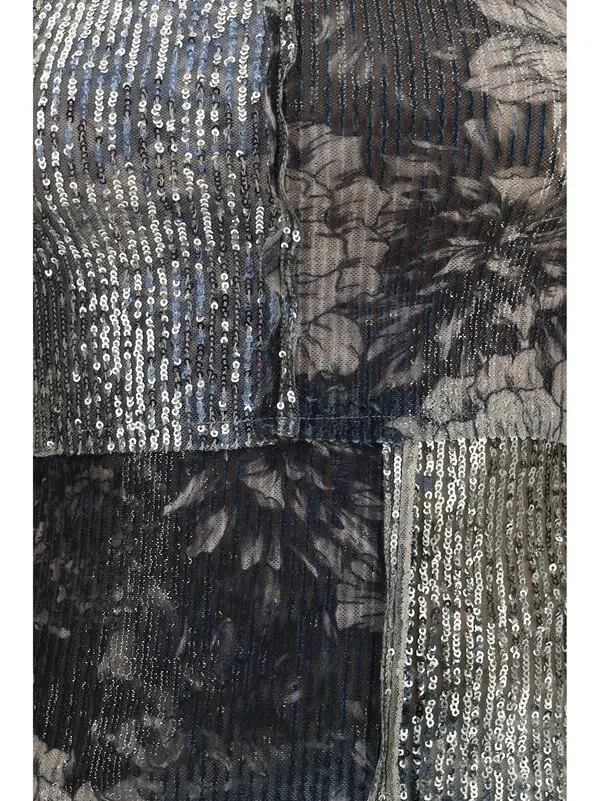 MAISON MARGIELA Sleeveless Sequined Top - Grey