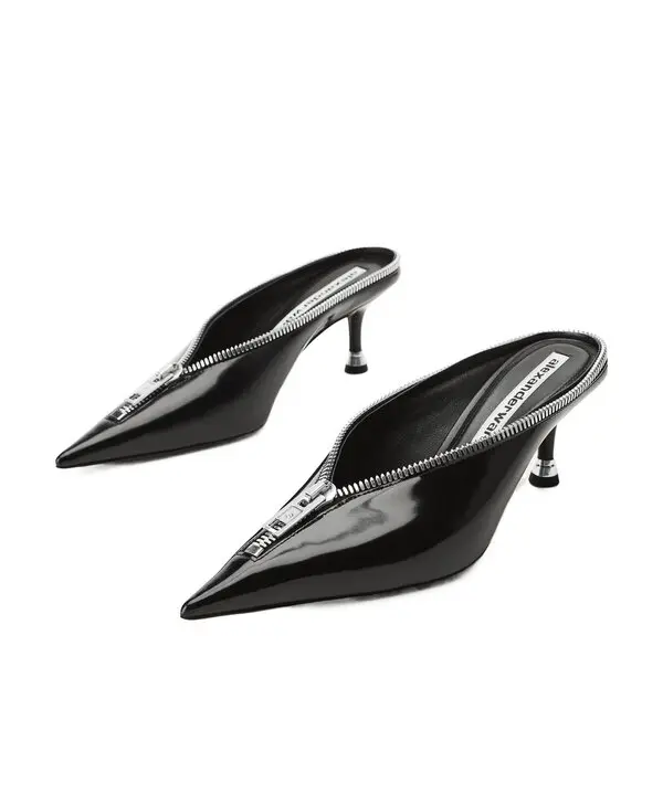 Alexander Wang Akila Zip Closed Toe Mules