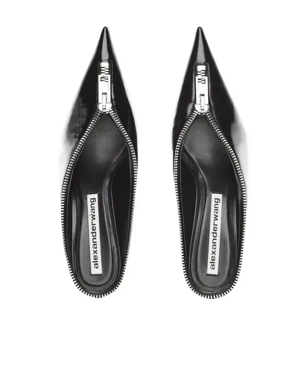Alexander Wang Akila Zip Closed Toe Mules