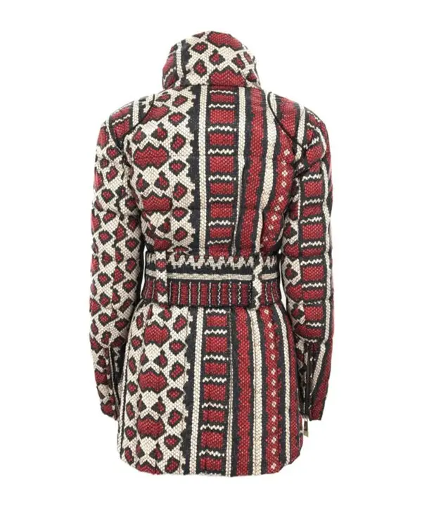 Just Cavalli Jacquard Pattern Belted Jacket