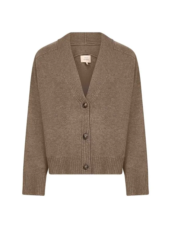 Loulou De Saison Kaia V-neck Cardigan - Brown