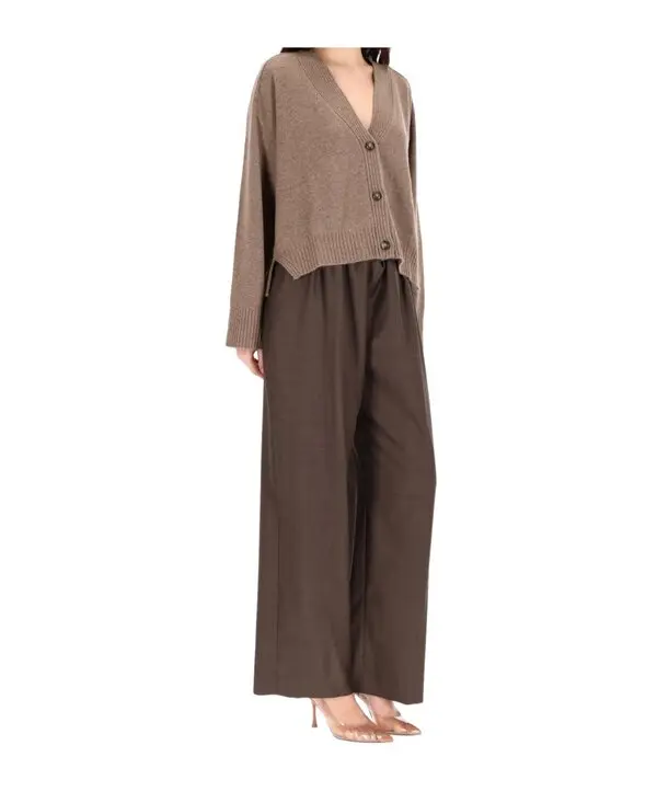 Loulou De Saison Kaia V-neck Cardigan - Brown