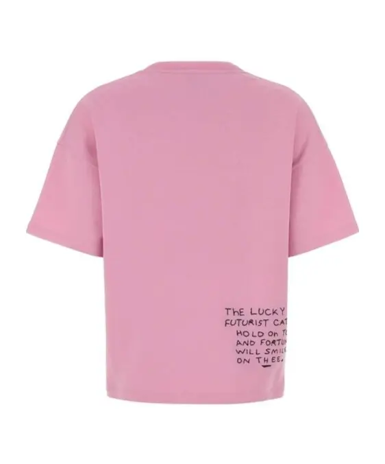 Loewe Regular Fit T-shirt With Futuristic Cat Embroidery
