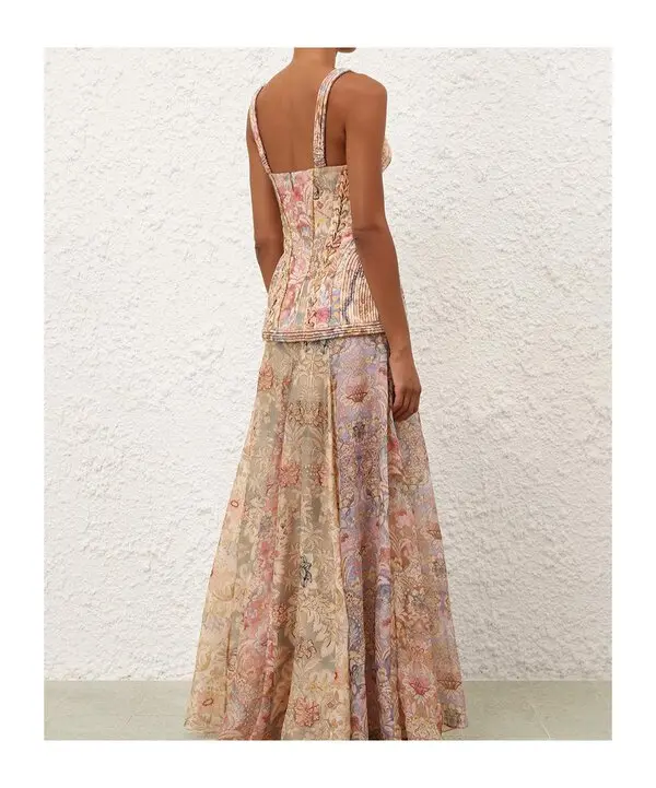 Zimmermann Rebellion Corded Maxi Dress - Spliced Floral