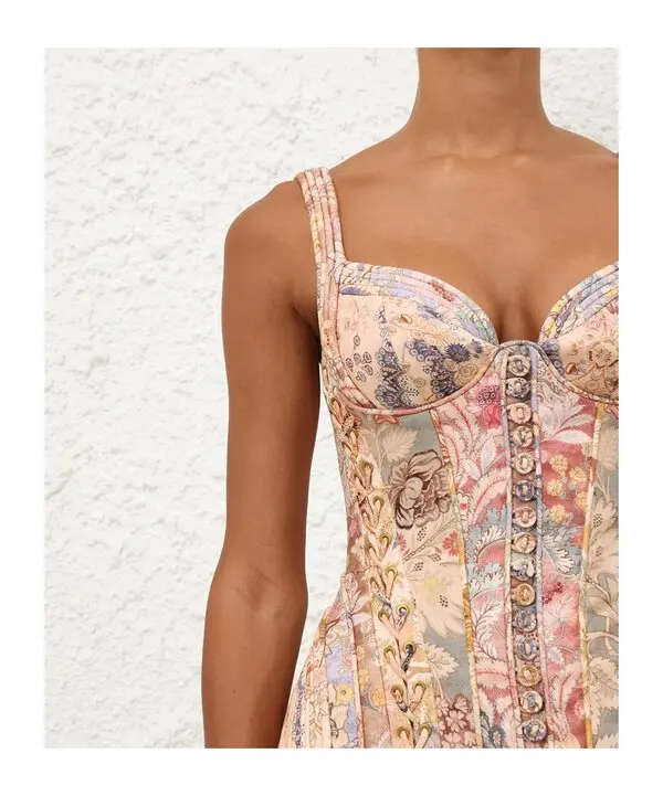 Zimmermann Rebellion Corded Maxi Dress - Spliced Floral