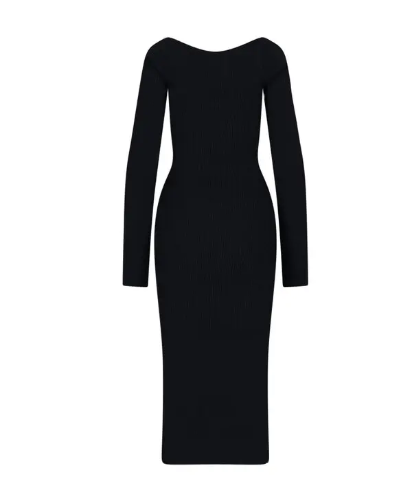 Khaite Beth Long-sleeved Knitted Dress