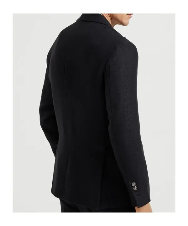 Brunello Cucinelli Peak-lapel Blazer - Black