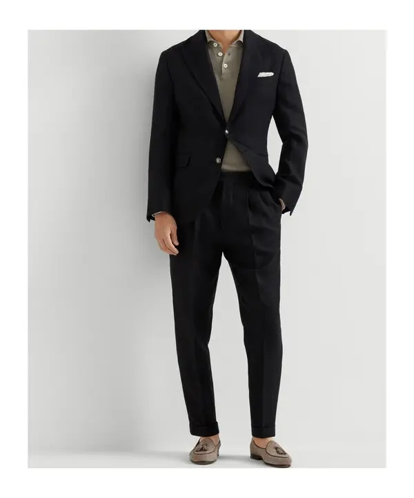 Brunello Cucinelli Peak-lapel Blazer - Black