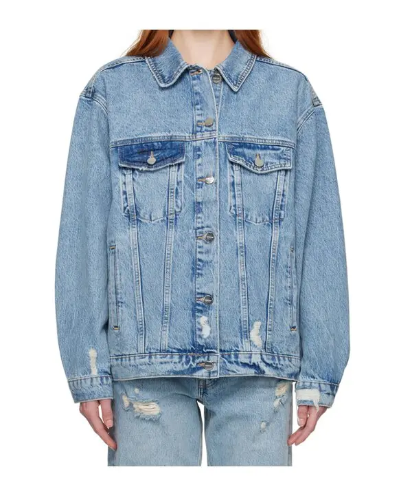 ANINE BING Rory Denim Jacket - Blue