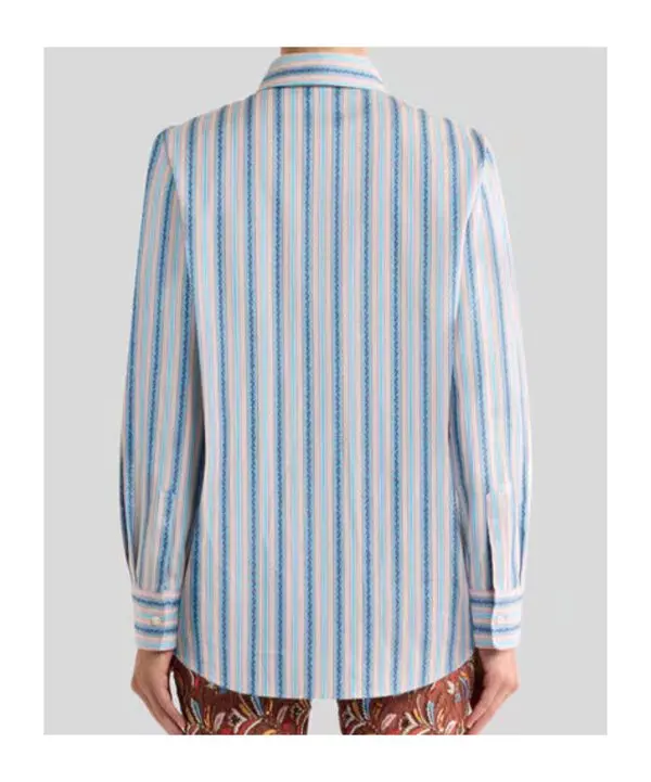 Etro Geometric Stripe Button-up Shirt