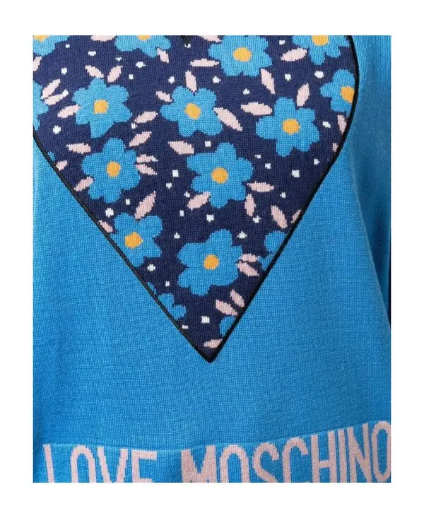 Moschino Heart Intarsia Knit Jumper