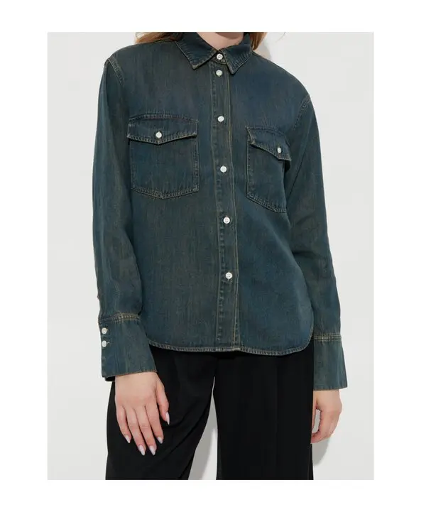 SAMSOE SAMSOE Samsøe Samsøe Denim Shirt With Chest Pockets