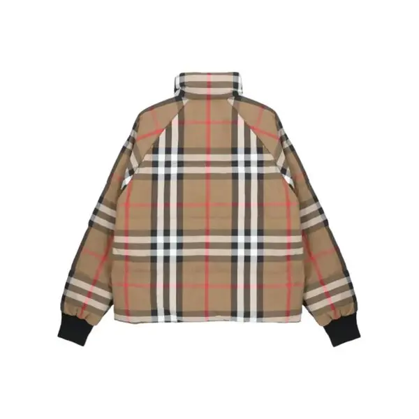 Burberry Zippered Cotton Jacket With Stand Collar