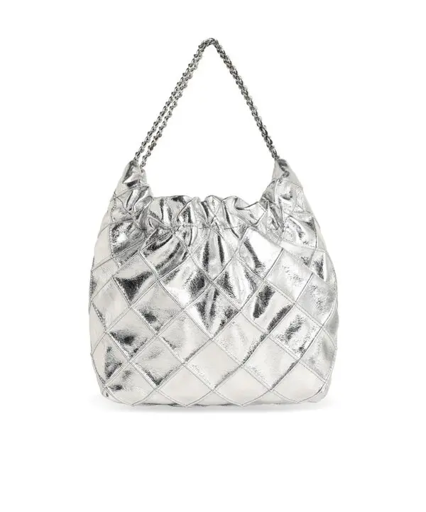 Tory Burch Fleming Mini Crossbody Bag - Silver