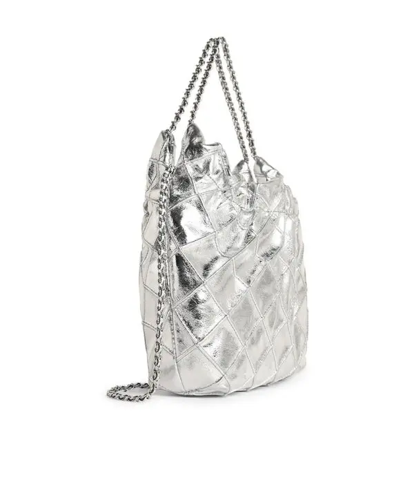 Tory Burch Fleming Mini Crossbody Bag - Silver