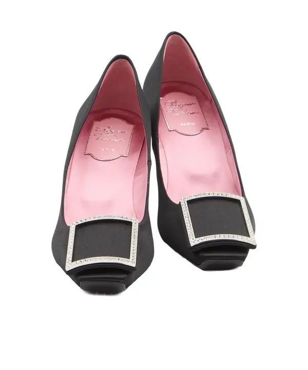 ROGER VIVIER Trompette Crystal Buckle Pumps