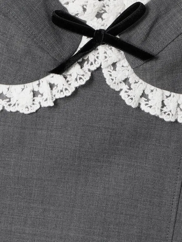 SHUSHU/TONG Lace Detail Dress