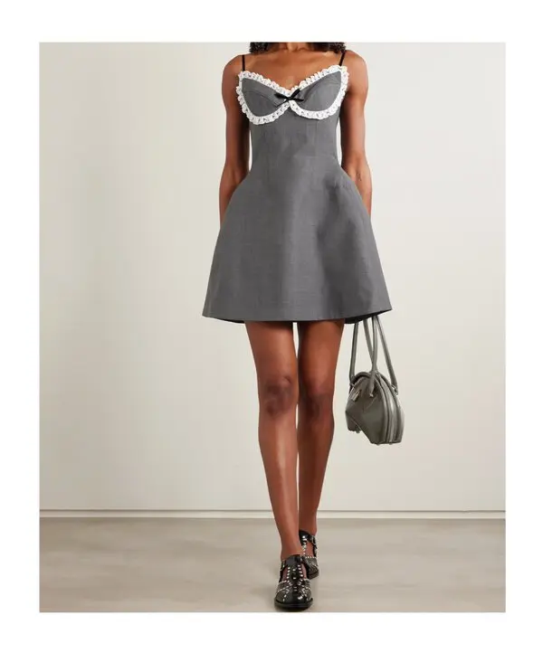 SHUSHU/TONG Lace Detail Dress