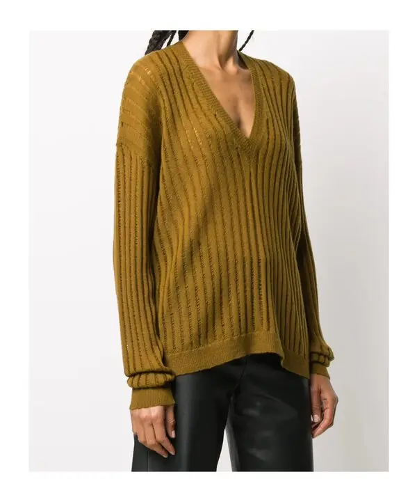 UMA WANG V-neck Long Sleeve Knitwear