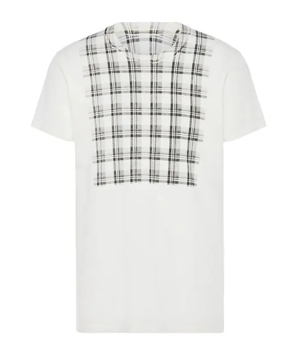 MAISON MARGIELA Checked Panel T-shirt