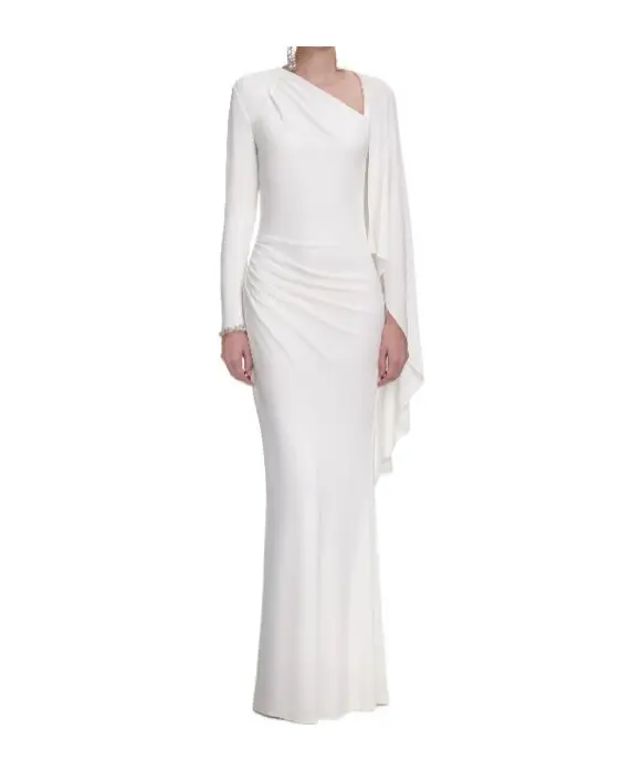 SELF-PORTRAIT Draped Maxi Dress