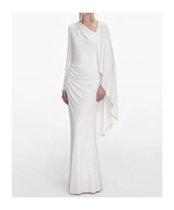 SELF-PORTRAIT Draped Maxi Dress