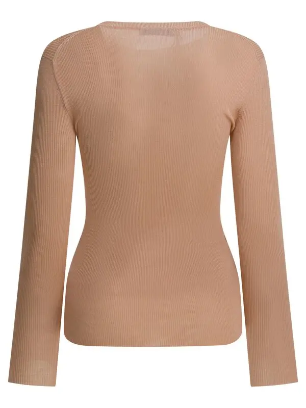 Prada Ribbed Long Sleeve Crewneck Jumper - No